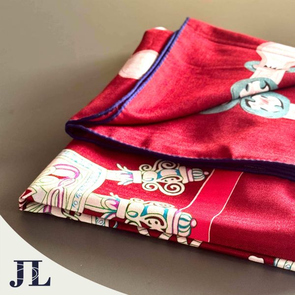 Quality Luxurious Cashmere And Silk Shawl Red Cashmere Silk Blend Scarf for sale