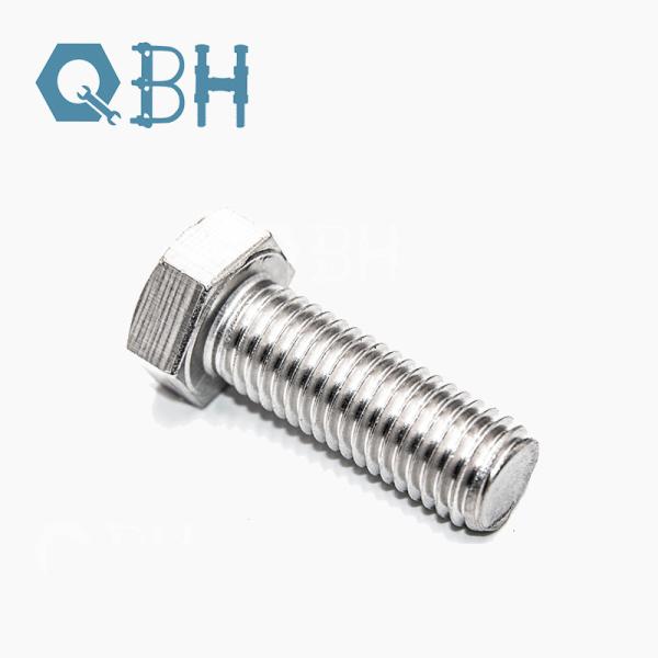 Quality 304 M2-M20 Steel Hex Bolt Plain Surface Treatment for sale