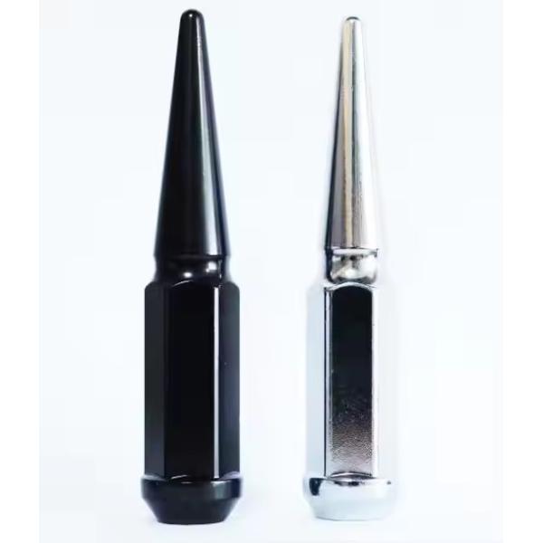 Quality Grey Car Wheel Bolt & Nut Carbon Steel Spike Lug Nuts For Cars for sale