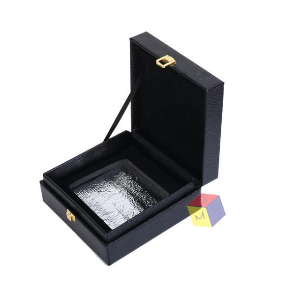 Quality Custom Order Accepted Stamping Printing Luxury Caviar MDF Packaging for Food Box for sale