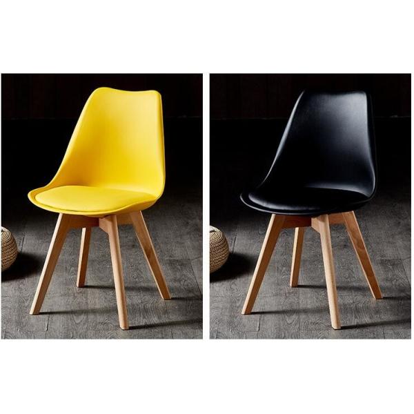 Quality Gentle Curved Wood Dining Chairs With Upholstered Seats Corrosion Resistant for sale