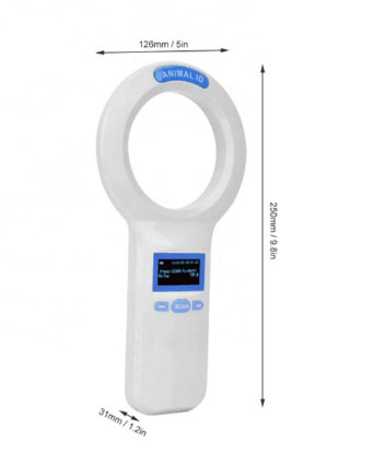 Quality ICAR Rfid Animal Microchip Reader 134.2khz Long Distance for sale
