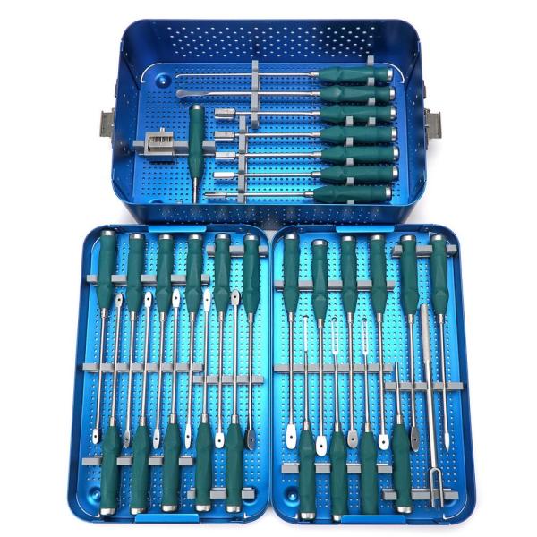 Quality PLIF Peek Cage Lumbar Titanium Cage Spinal Instrument Set for sale