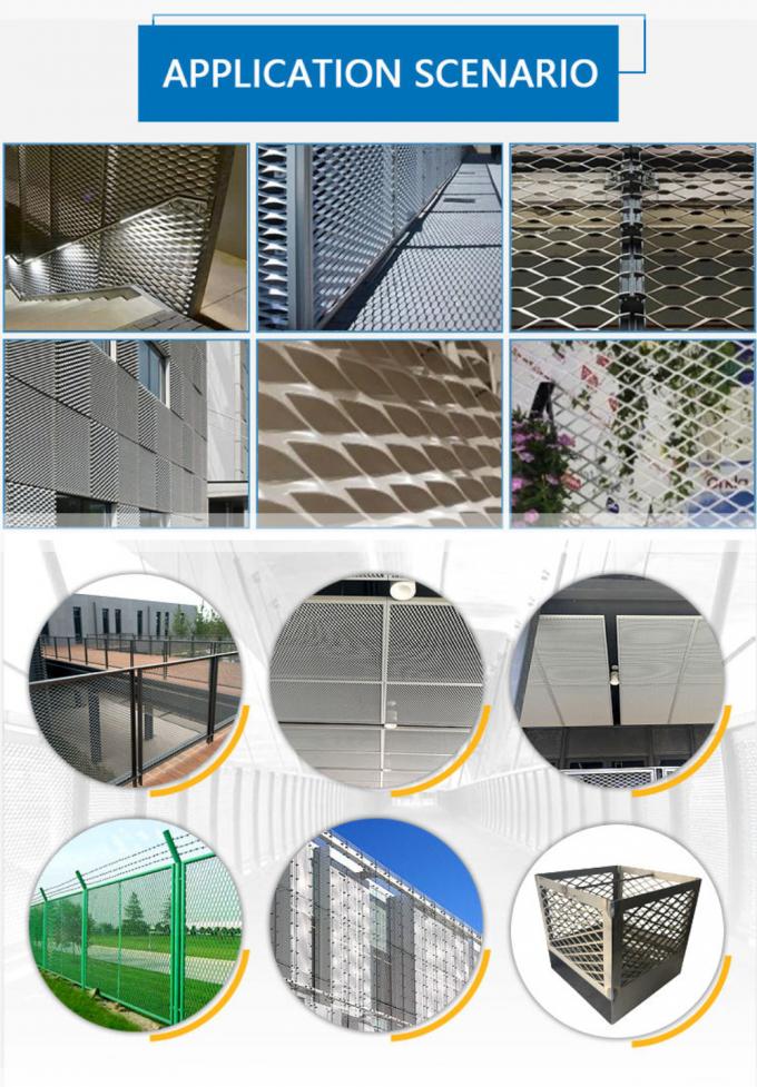 Stainless Steel 5mm Expanded Metal Mesh Rolls Diamond Hole 1