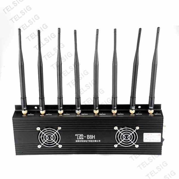 Quality 8 Channel Signal Jamming Device , Anti GPS Tracking Cell Phone Blocker OEM / ODM for sale