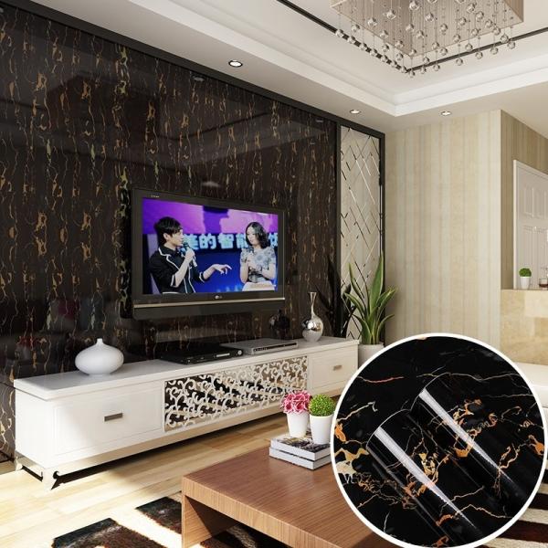 Quality Marble Pattern PVC Sheet 3D Wallpaper for Home Decoration in Interiors Homes for sale