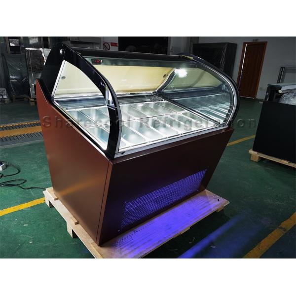 Quality 16 Pans Ice Cream Display Freezer for sale