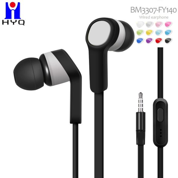 Quality OEM Plastic Housing Wired In Ear Earphones 32ohms Stereo Sound for sale