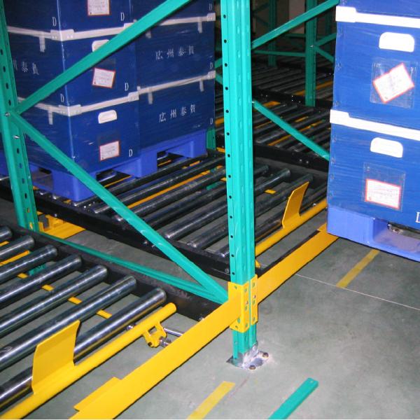 Quality B43 Warehouse Storage Gravity Pallet Racking System Carton Flow Roller Rack Live for sale