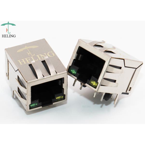 Quality Right Angle RJ45 100Base T Connector Horizontal Entry Standard Latch Down for sale