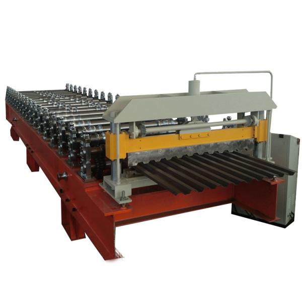 Quality 2.5T Wall Panel Roll Forming Machine Hydraulic Cutting With 50mm Shaft Diameter for sale