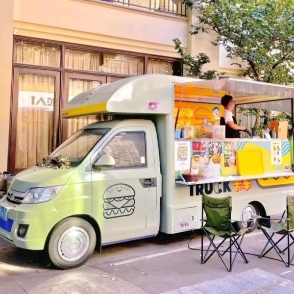 Quality Food Cart Beverage Vending Cart Outdoor Mobile Fast Food Trailer for Customized Mobile for sale