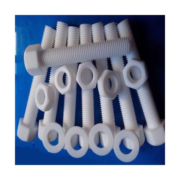 Quality Tough Flexible PFA Plastic Parts Fluoropolymer Plastic Injection Machine Parts for sale