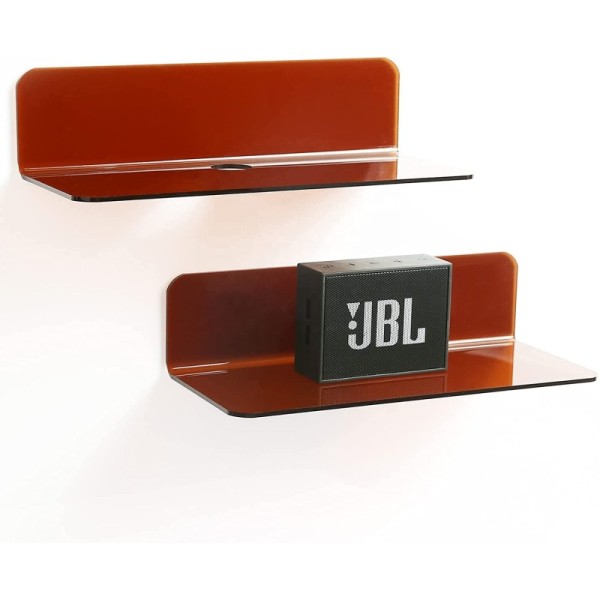 Quality Small Lucite Display Stands Wall Bookcase Plexiglass Corner Floating Shelf For for sale