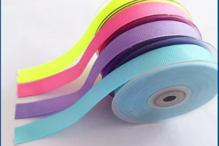Quality Solid Polyester 22mm Custom Grosgrain Ribbon By The Yard for sale
