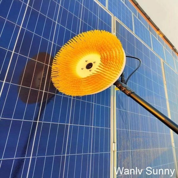 Quality Electric Single Head Spin Brush for Solar Panel Cleaning 1 and 3 Section for sale