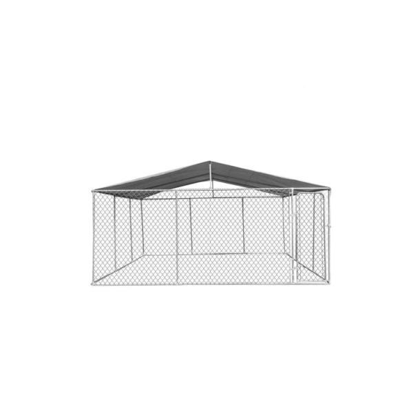 Quality Rust Resistant Galvanized Steel 4x4m Dog Run Kennel for sale