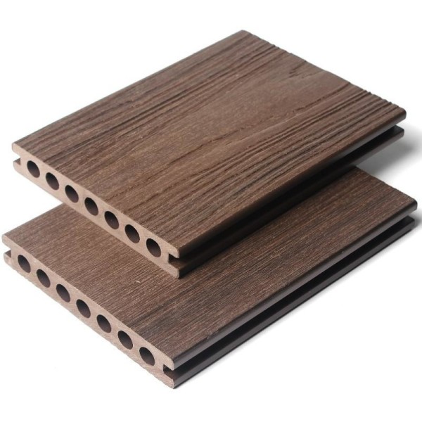 Quality 146x22 Mm Waterproof WPC Floor Decking Barefoot Friendly Capped Composite Deck for sale