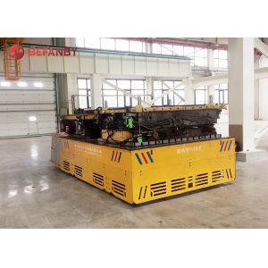 Quality 1-500T Load Capacity Trackless Transfer Cart For Plant 12 Months Warranty for sale