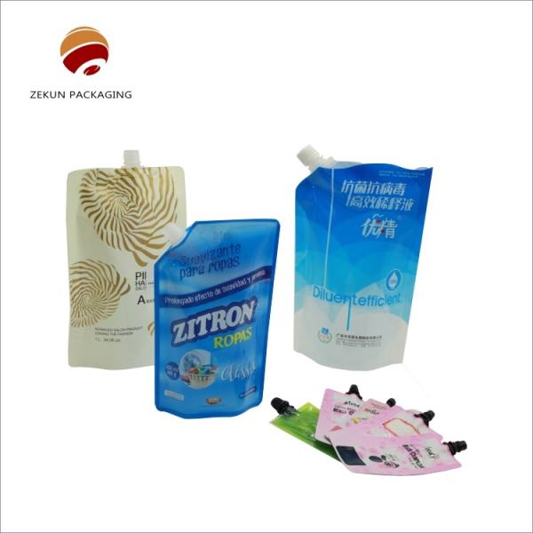 Quality Environmentally Recyclable Spout Pouches Stand Up Spout Bag Durable for sale