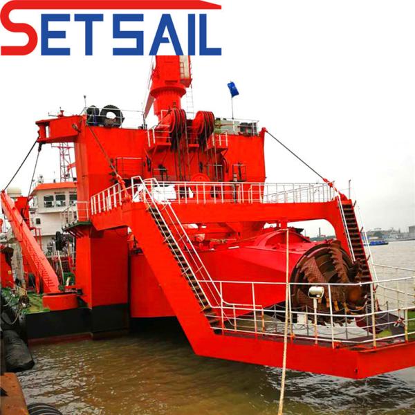 Quality Water Flow Hydraulic Cutter Suction Dredger with Double Sand Pump and Spud for sale