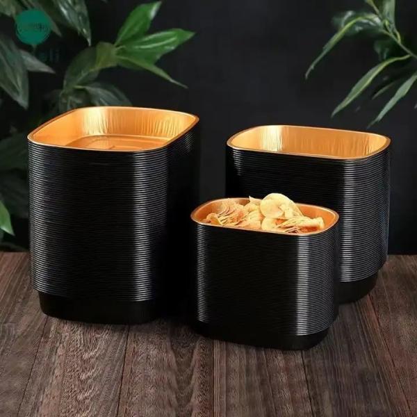 Quality Customized Logo Acceptable Aluminium Foil Lunch Boxes for Roast Chicken for sale