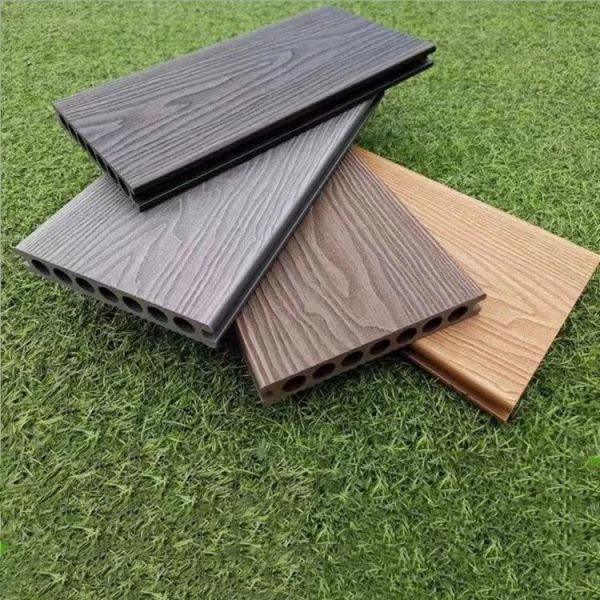 Quality NYH145*30 WPC Green Outdoor Flooring Wooden Composite Board Planed Surface Finished for sale