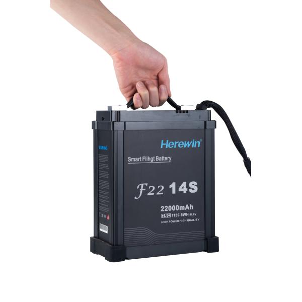 Quality High Performance 22000mAh 25C 51.8V Smart 14s Lipo Battery With AS150U Plug For for sale