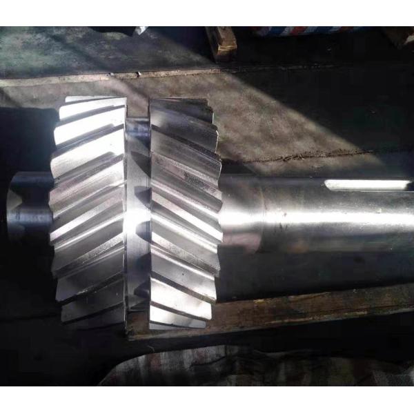Quality Customized Transmission Gears Forging Steel Double Helical Gear Shaft for sale