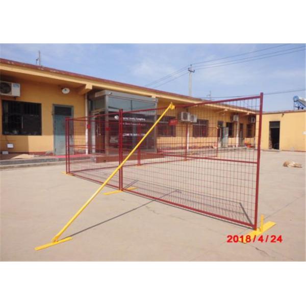 Quality Professional Galavznied Construction Temporary Fence Powder Coated 9ft Length for sale