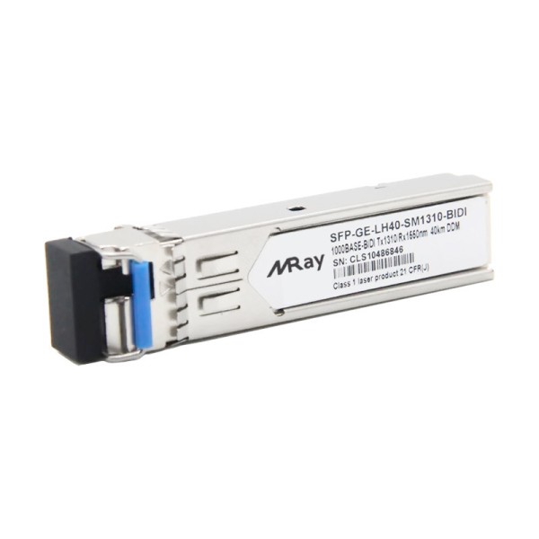 Quality 1000base Fiber Optic Sfp Module , 1.25G 40km Sfp Module Single Mode Wdm for sale