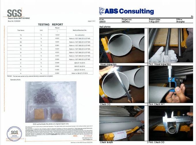 High pressure titanium ASTM B338 gr2 seamless pipe heat exchanger tube