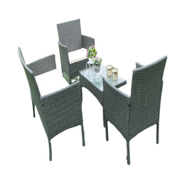 Quality Garden Wicker Table And Chairs Plastic Wicker Sofa Set Rattan Patio Leisure for sale