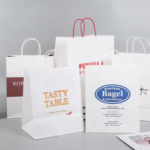 Quality Food Industrial Customized Promotion Offset Printing Paper Kraft Bag with for sale