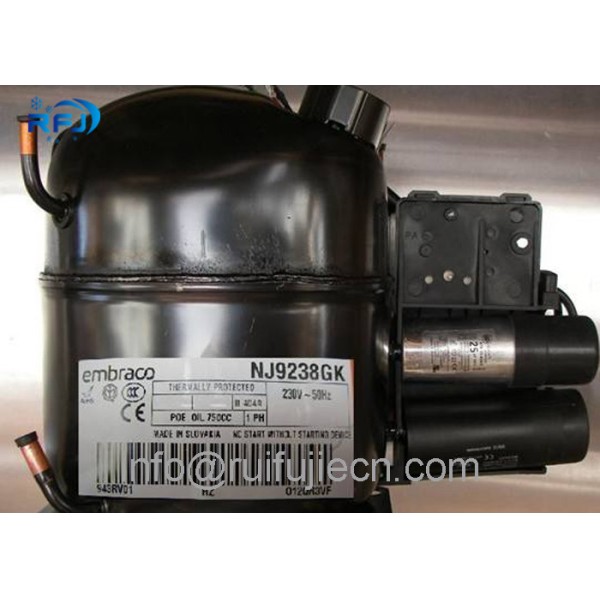 Quality NJ9238GK AC R404 Embraco Aspera Compressor for Refrigeration , High Efficiency for sale