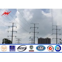 Quality Medium Voltage Electrical Power Pole , Customized Transmission Line Poles for sale