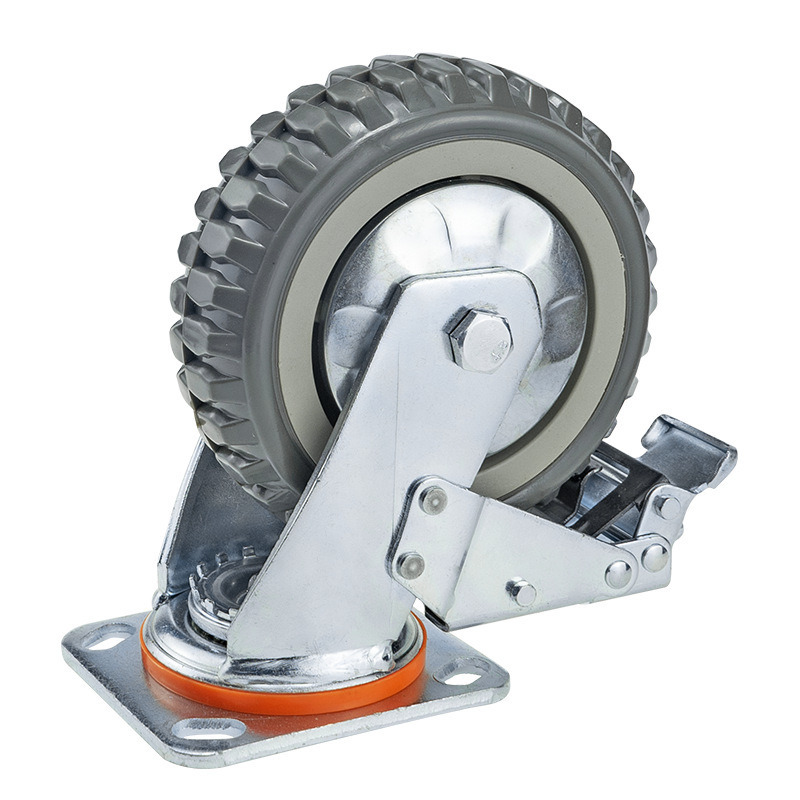 300kg High Quality Heavy Duty Golden Caster Wheel with Brake