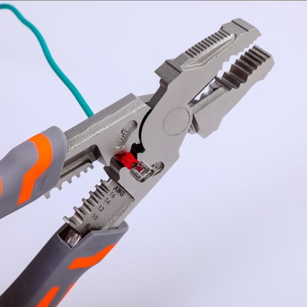 Quality AWG 8 AWG 10 Combination Pliers Labor Saving Wire Stripper Crimper Pliers for sale