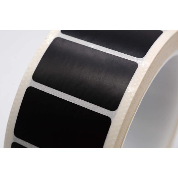 Quality 35mmx20mm Low Temperature Labels 1mil Black Matte High Temperature Resistant for sale