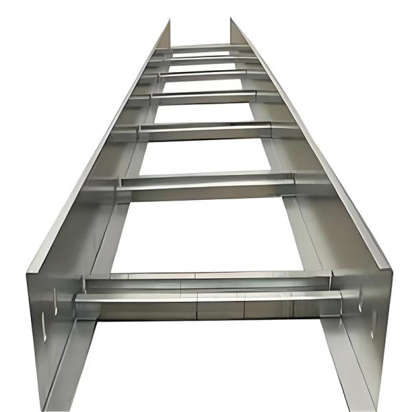 Quality High Load Capacity Ladder Type Cable Tray With Galvanized Finish High Flexibilit for sale