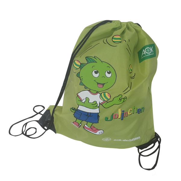 Quality Polyester CMYK 34x45cm 210D Eco Friendly Drawstring Bags for sale