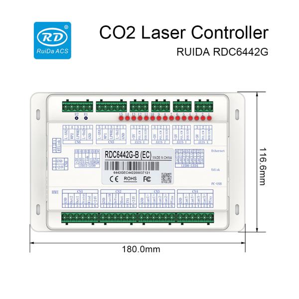Quality RUIDA RDC6442G CO2 Laser Controller For CO2 Laser Cutting And Engraving Machine for sale