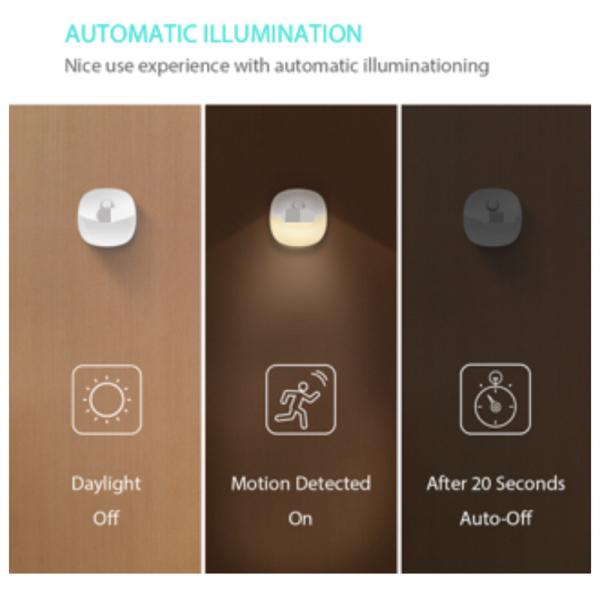 Quality 0.8W Warm White Smart LED Night Light With Adjustable Brightness for sale