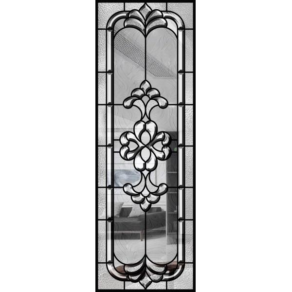 Quality Visual Texture Decorative Bathroom Window Glass , Custom Glass Window Panels for sale