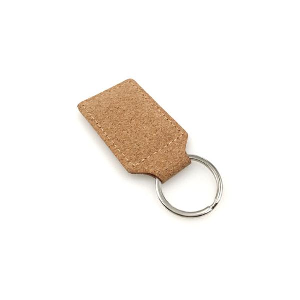 Quality Cork Engraved Leather Keychain for sale