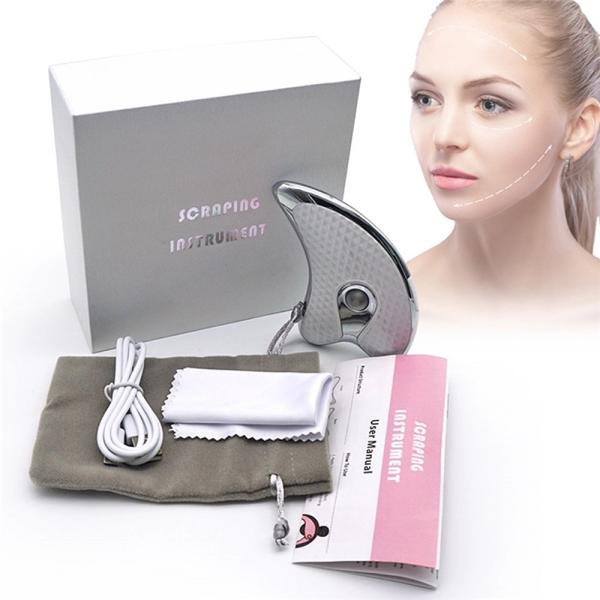Quality Rechargeable Heated Electric Gua Sha Massager Vibrating Lifting for sale