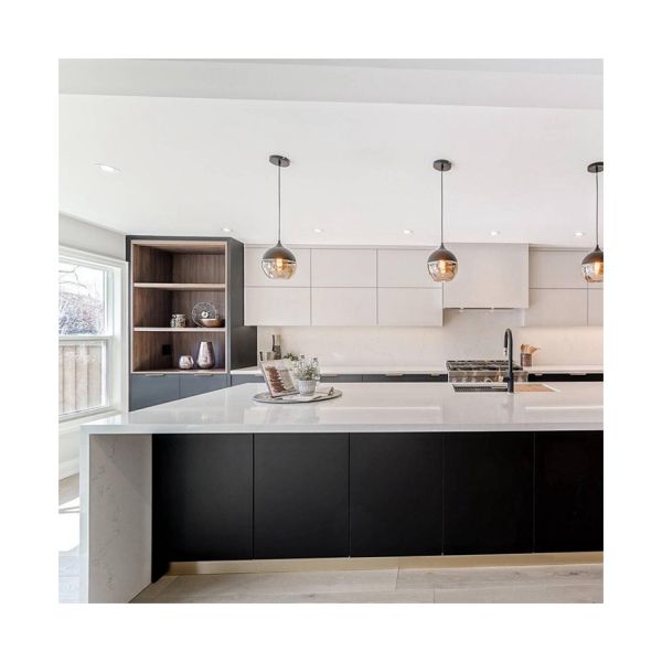 Quality Modern Design Customized Veneer Color Waterproof Kitchen Cabinets from Professional for sale