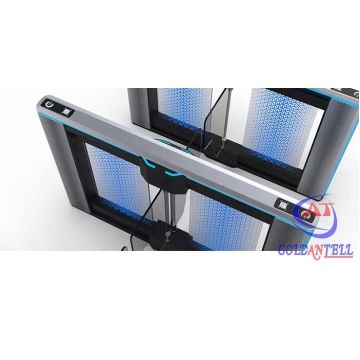 Quality Office Building QR Code Turnstile NFC Card Reader Swing Turnstile Gate for sale