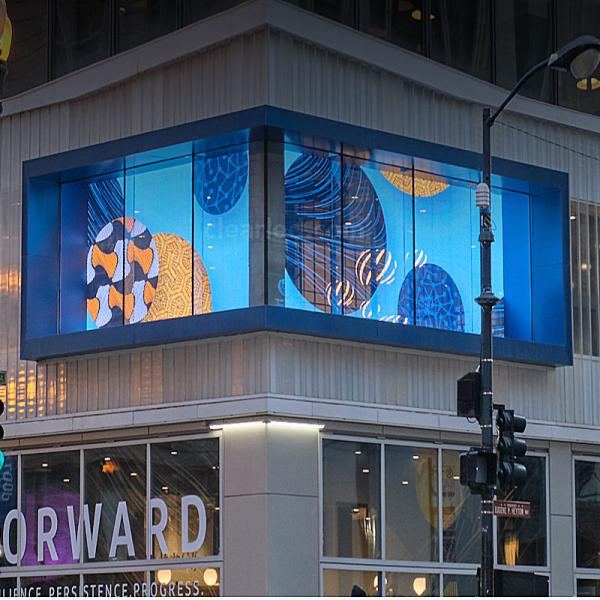 Quality Glass LED Screen P3.91-7.81 HD Transparent Advertising transparent LED Screen for sale