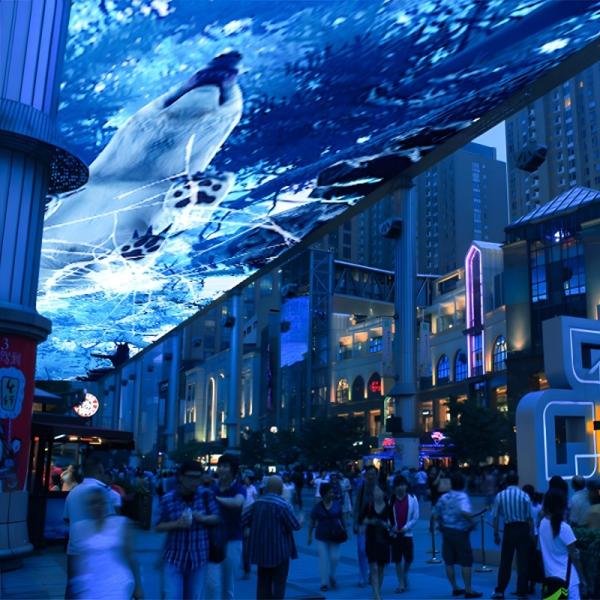 Quality Northern Lights Holographic Projection Sky Screen Immersive Projector For Museum for sale